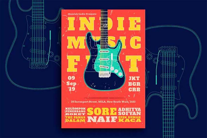 43 Best Band Flyer Designs (Punk, Rock, Metal, Party and More ...
