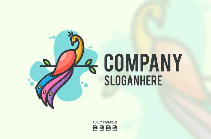 40+ Best Peacock Logo Designs