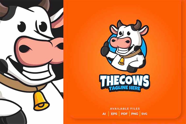 40+ Top Cow Logos (Cattle Logos to Download) | Envato Tuts+