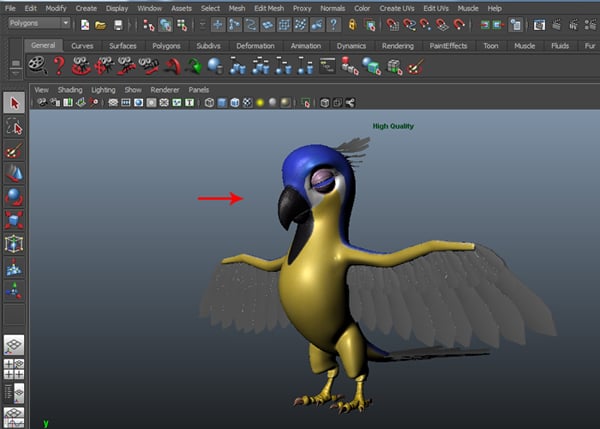 Modelling & Rigging a Cartoon Parrot in Maya: Part 5 | Envato Tuts+