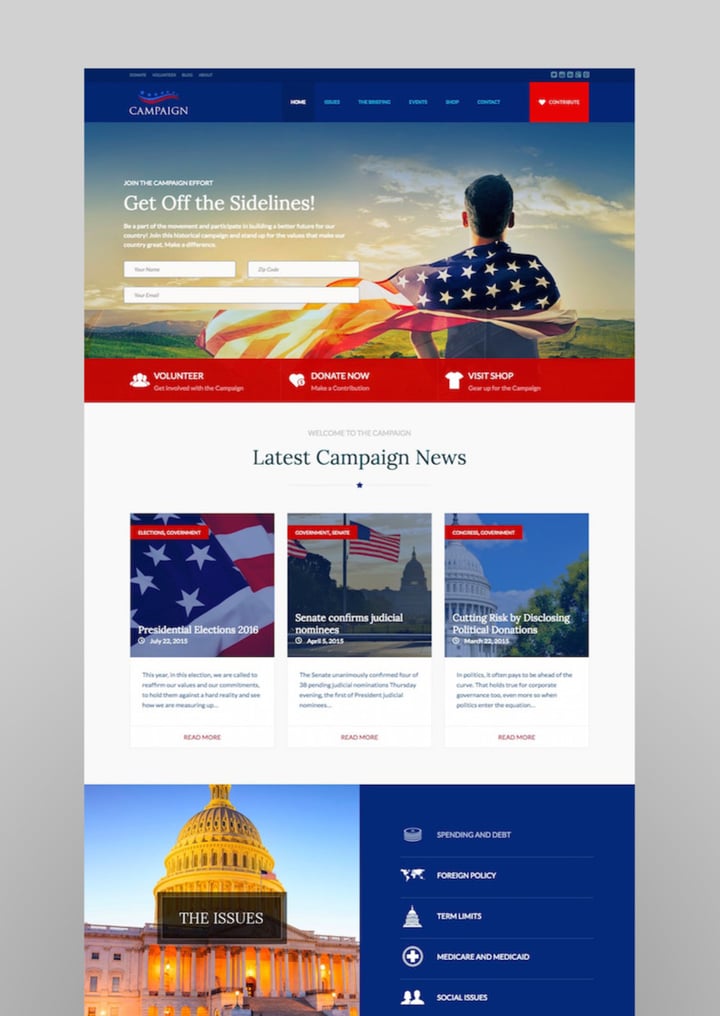 11+ Best Political WordPress Themes for Campaign & Party Websites ...