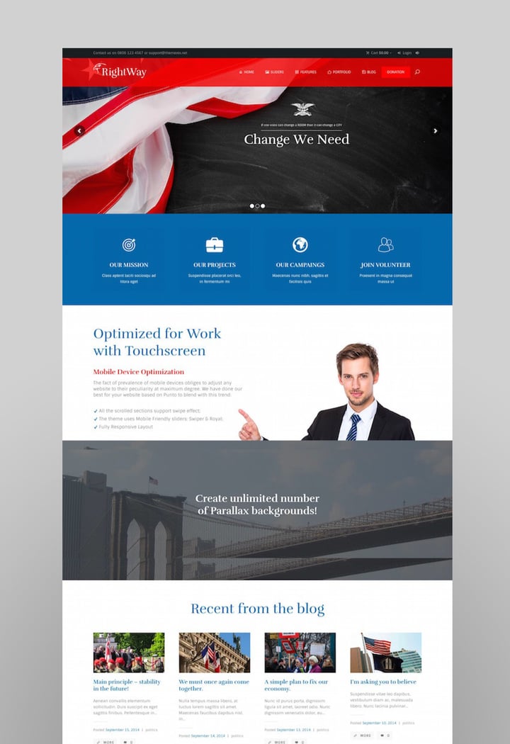 11+ Best Political WordPress Themes for Campaign & Party Websites ...