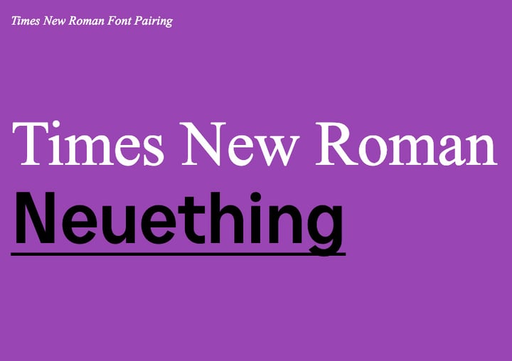15 Best Fonts to Pair with Times New Roman | Envato Tuts+