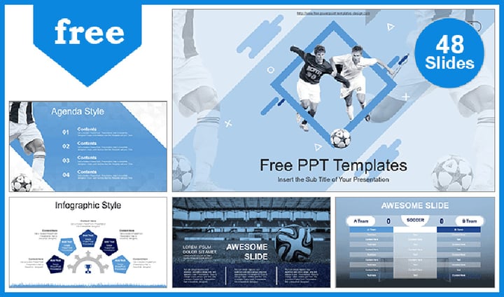 24 Best Free Football & Soccer PowerPoint PPT Templates to Download ...