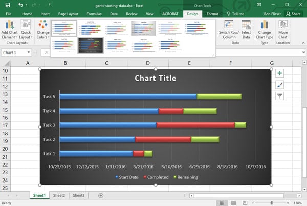 Bagaimana Membuat Gantt Chart Dalam Excel | Envato Tuts+