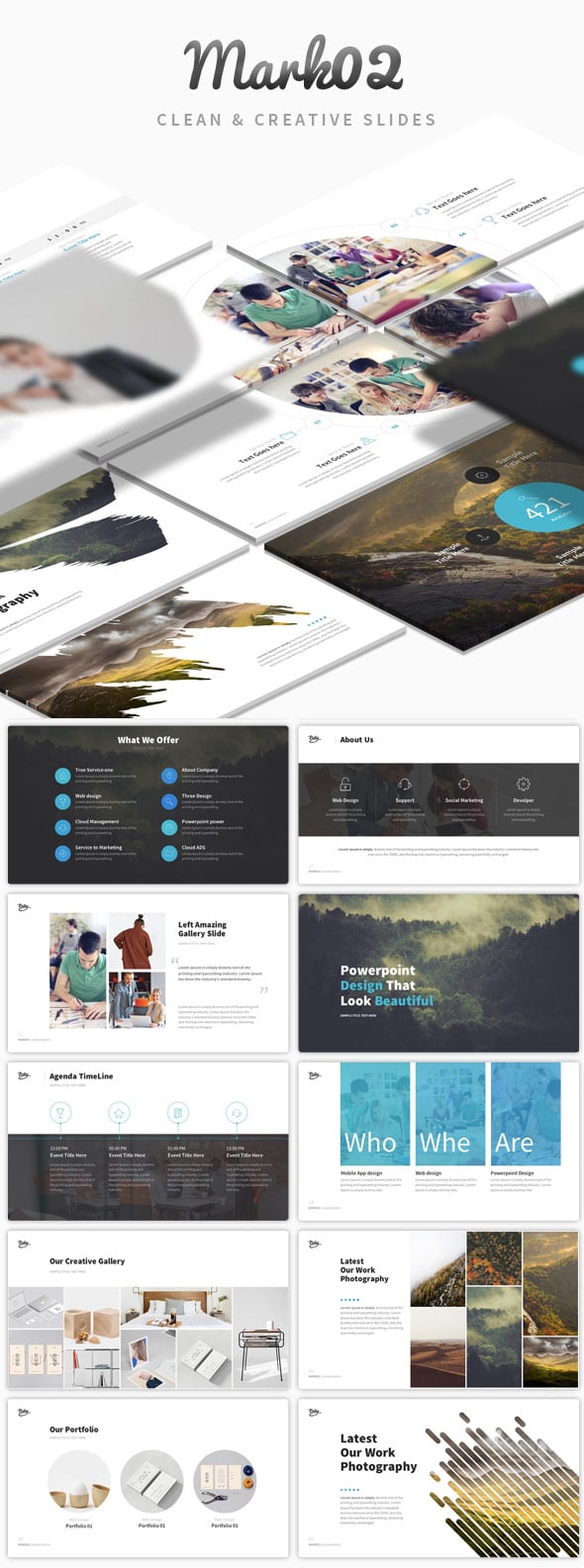 20 Template PPT: Untuk Presentasi PowerPoint yang Sederhana, Modern ...