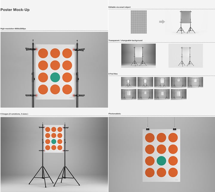 15 Photoshop Poster Mockup Templates: For Your Creative Designs ...