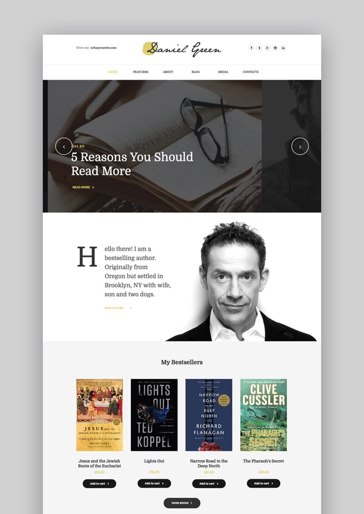 25+ Best WordPress Themes for Writers and Authors (2025) | Envato Tuts+
