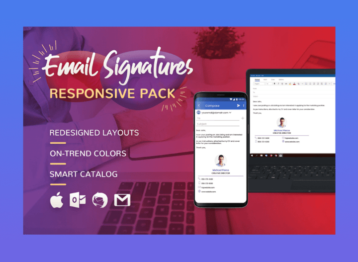 25 top Plantillas de Firma eMail Gratis y Premium descargables 2022 ...