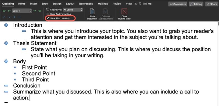 How to Make and Format an Outline in Microsoft Word | Envato Tuts+