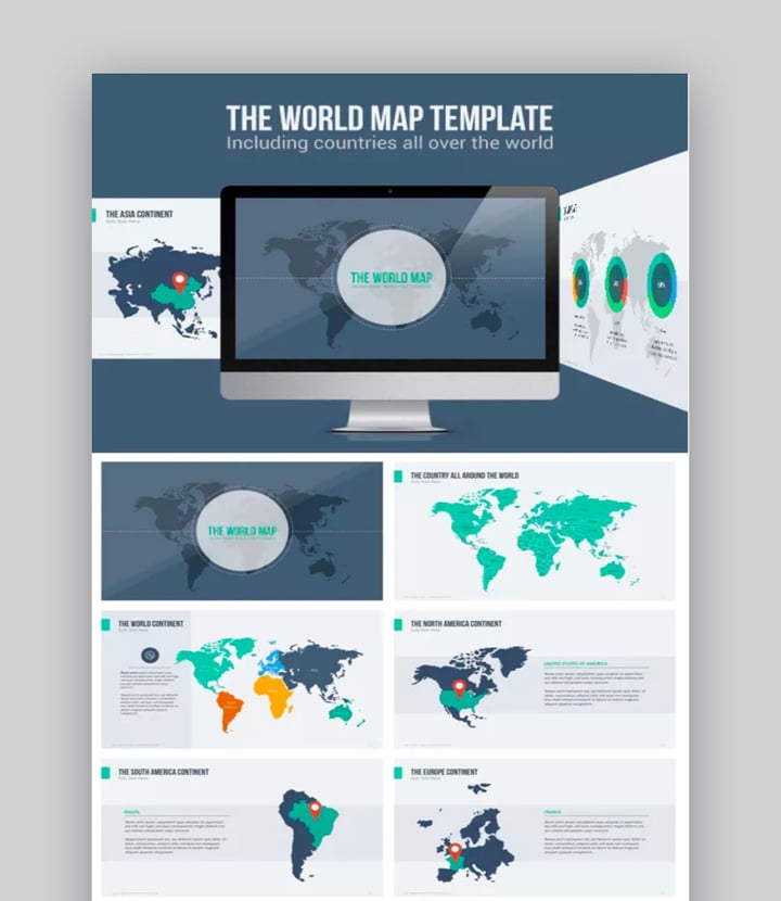 20 increíbles mapas editables para PowerPoint | Envato Tuts+