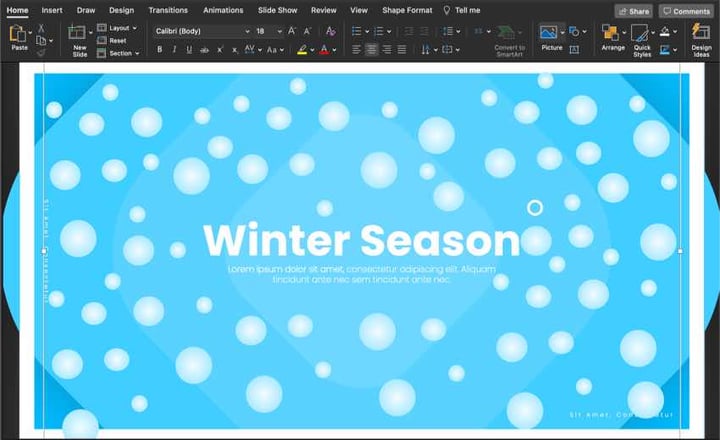 How to Make Animated Snow Falling in PowerPoint Slide Background ...