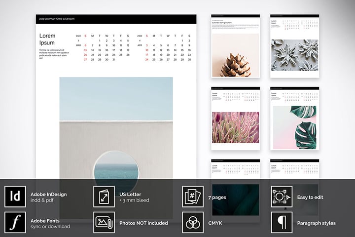 25+ Best InDesign Calendar Templates for 2023