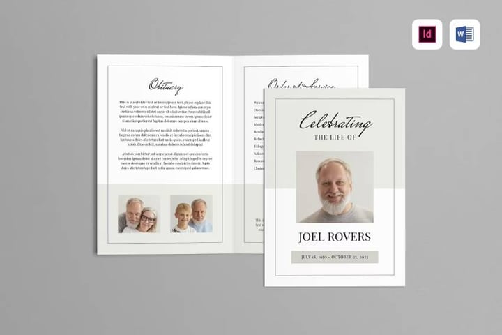 27 Best Funeral and Memorial Program Templates (Agenda, Order of ...
