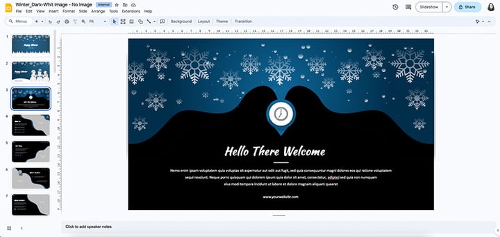 20 Best Free Winter Google Slide Themes to Download for 2025 | Envato Tuts+