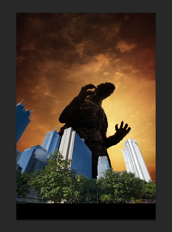 Create an Epic Godzilla-Inspired Movie Poster in Adobe Photoshop ...