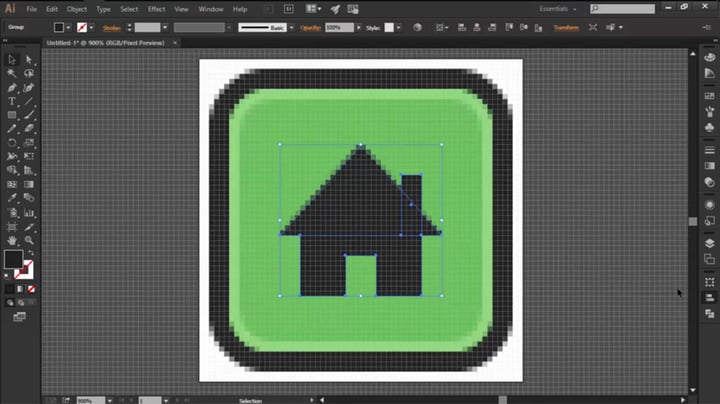 Illustrator in 60 Seconds: How to Create a Home Button | Envato Tuts+
