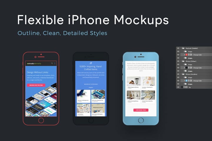31 Premium iPhone and Smartphone Mockups | Envato Tuts+