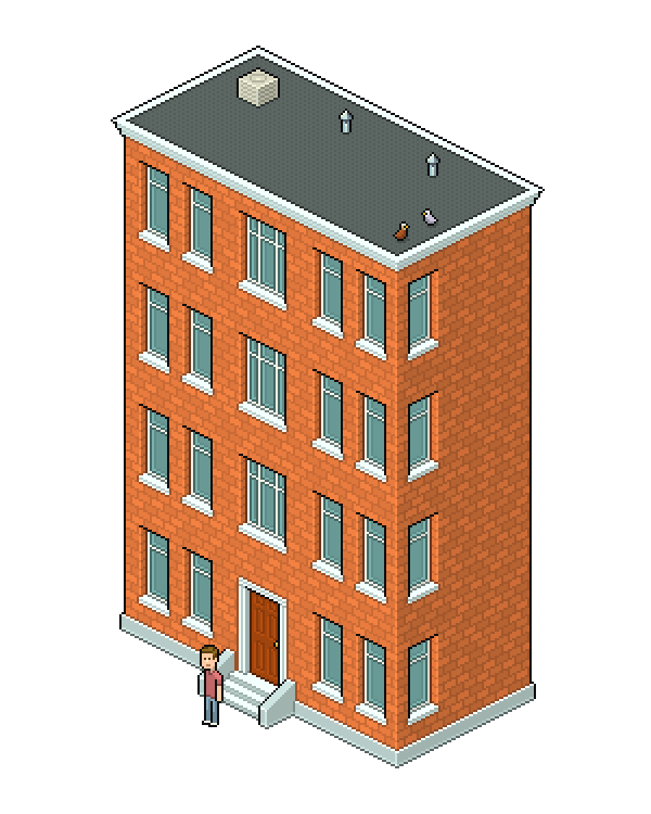 Create an Isometric Pixel Art Apartment Building in Adobe Photoshop ...