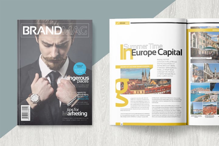 20 modelli di riviste con designs di layouts di stampa creativi | Envato Tuts+