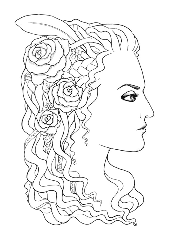 How to Create a Medieval-Style Female Profile With Ink and Pencils ...