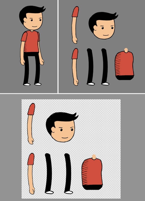 Como hacer un Rig de un personaje 2D en Blender para animación o videos ...