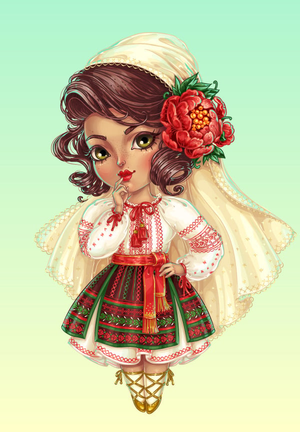 Create a Cute Moldovan Chibi Character in Adobe Illustrator | Envato Tuts+