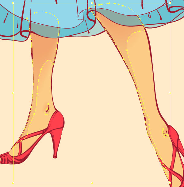 How to Create a 50s Fashion Illustration in Adobe Illustrator | Envato ...
