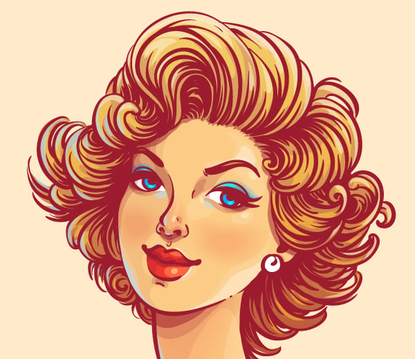How to Create a 50s Fashion Illustration in Adobe Illustrator | Envato ...