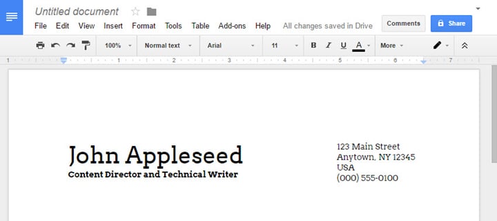 How to Make a Professional Resume in Google Docs | Envato Tuts+