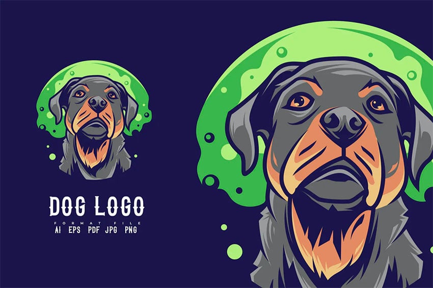 42 Best Dog Logo Designs Dog Business Logo Ideas Envato Tuts 
