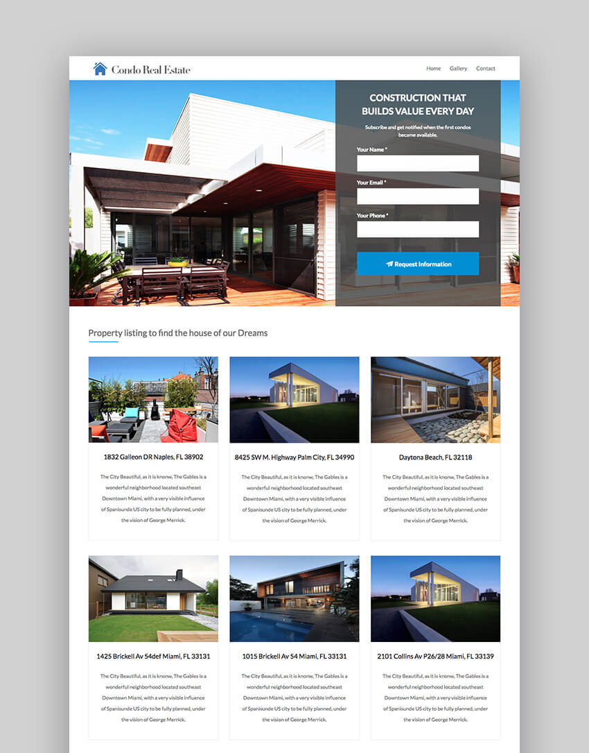 20 Best Real Estate Landing Page Templates Downloads For 2021 