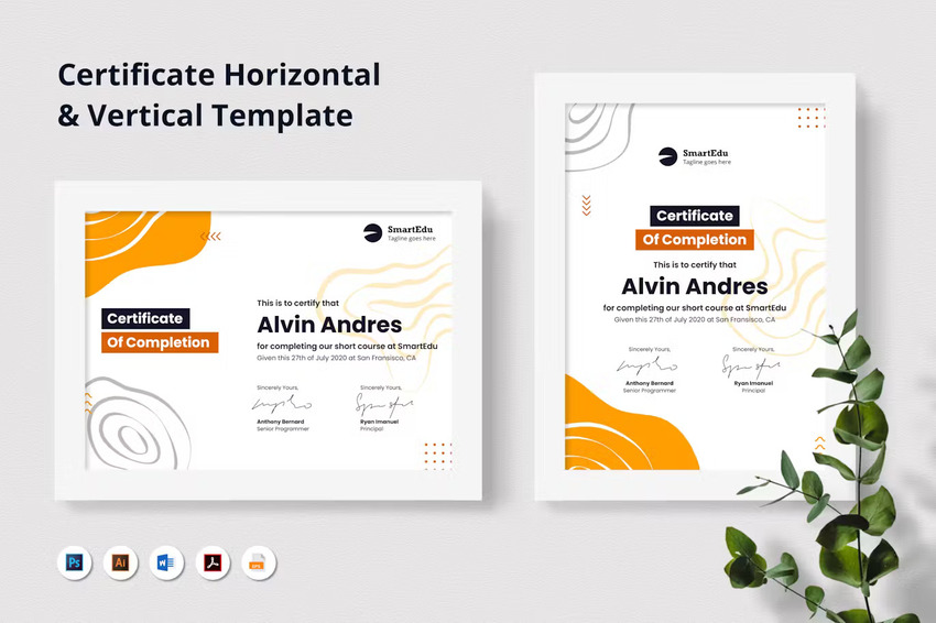 20 Most Creative Certificate Design Templates (for 2024) | Envato Tuts+