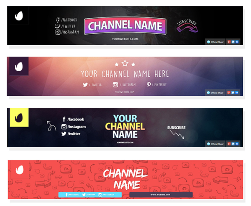 Development 50 Creative YouTube Banner Templates Development 50 Creative YouTube Banner Templates
